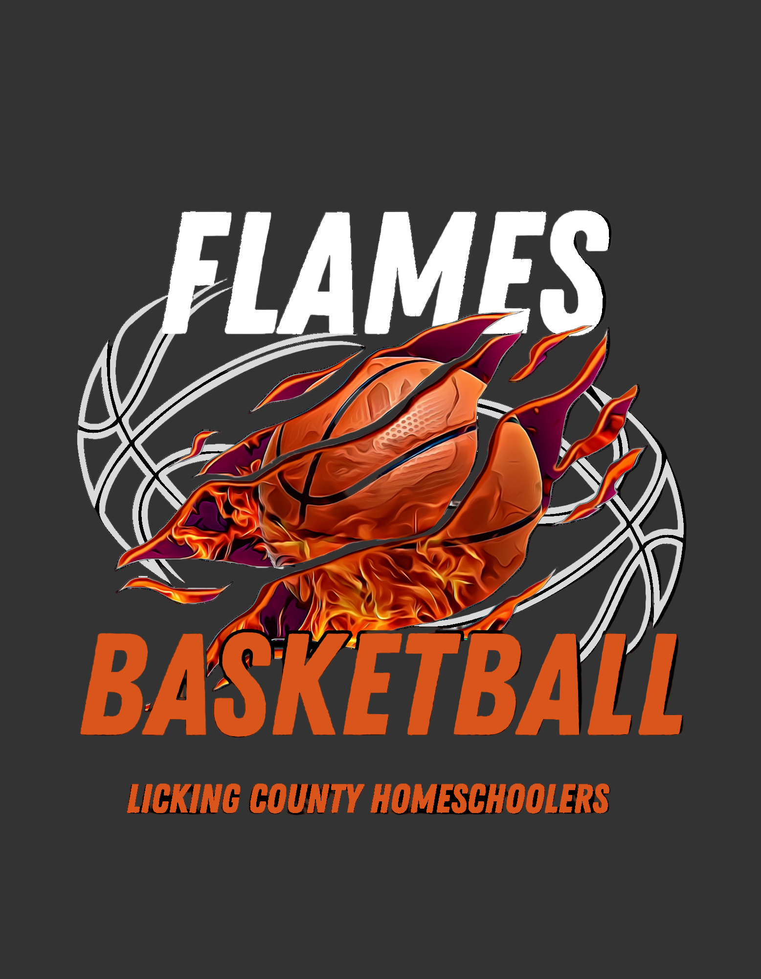 Flames Basketball – Sew Agape LLC